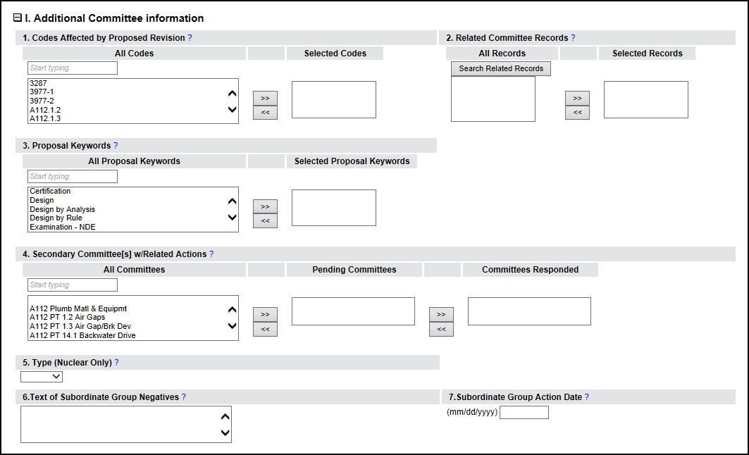 Appendix: Examples of Records